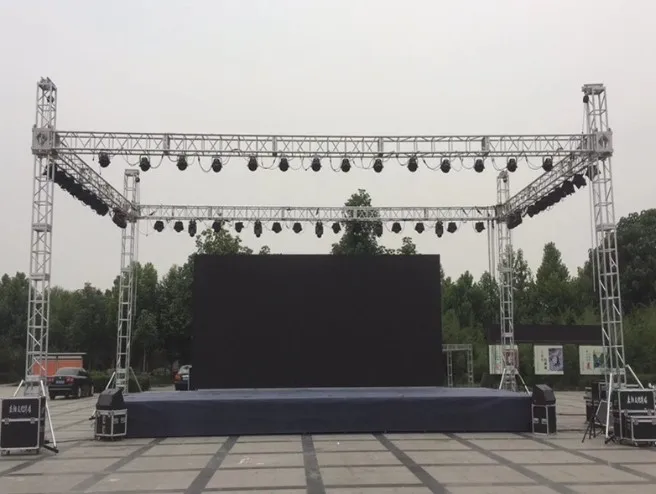 Event Stage System With Roof Truss Aluminium Alloy Lift Lighting Truss ...