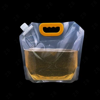 Custom Printed Beer Beverage Water Stand Up Pouch Bags Reusable Nozzle ...