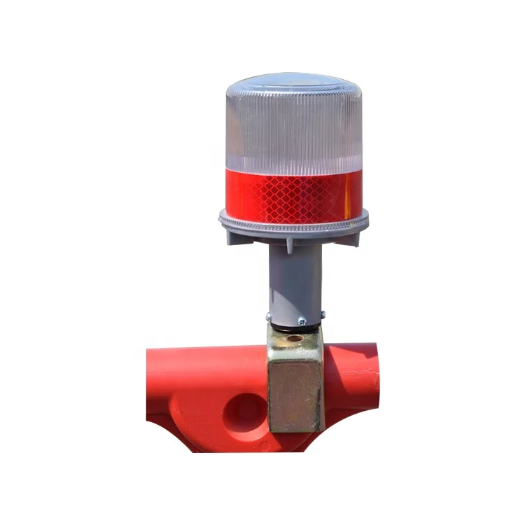 Barricade Solar LED Beacon Light Waterproof Blinking Amber LED Strobe ...