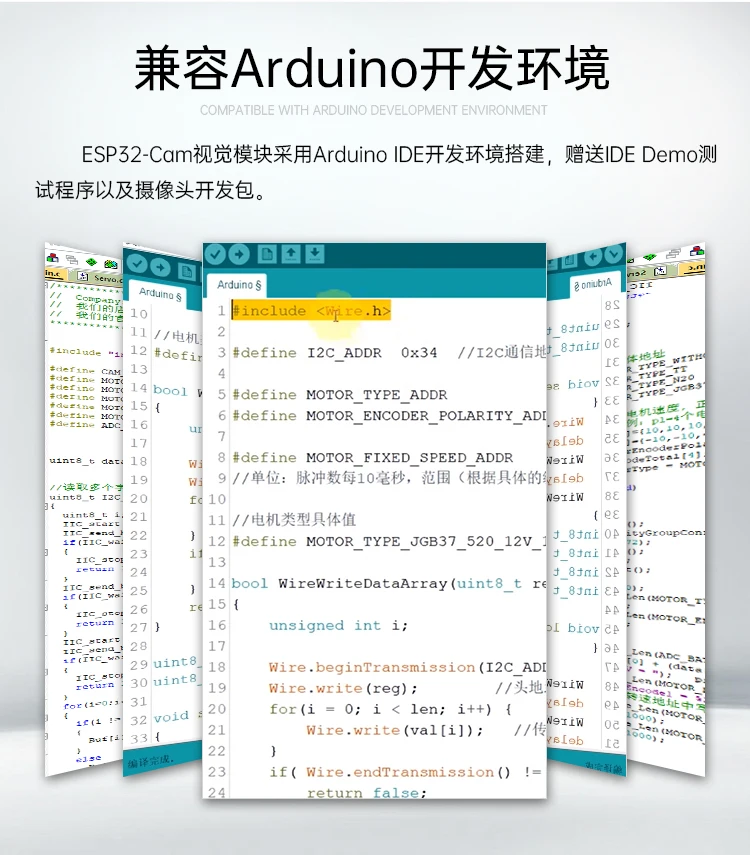 ESP32 Visual Recognition Module WiFi Real Time Image Transmission IIC ...
