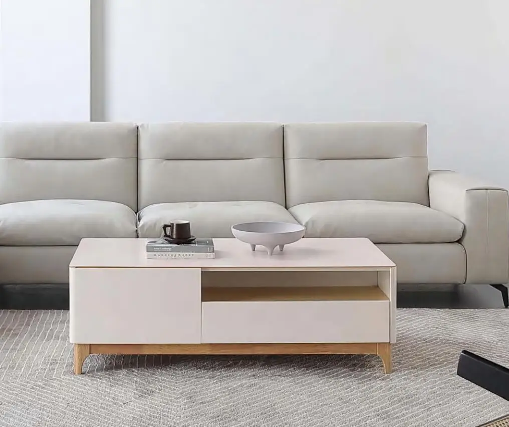 现代简约白色长方形储物茶几客厅家具木制茶几 - Buy 木制茶几,现代咖啡桌,客厅茶几 Product on Alibaba.com