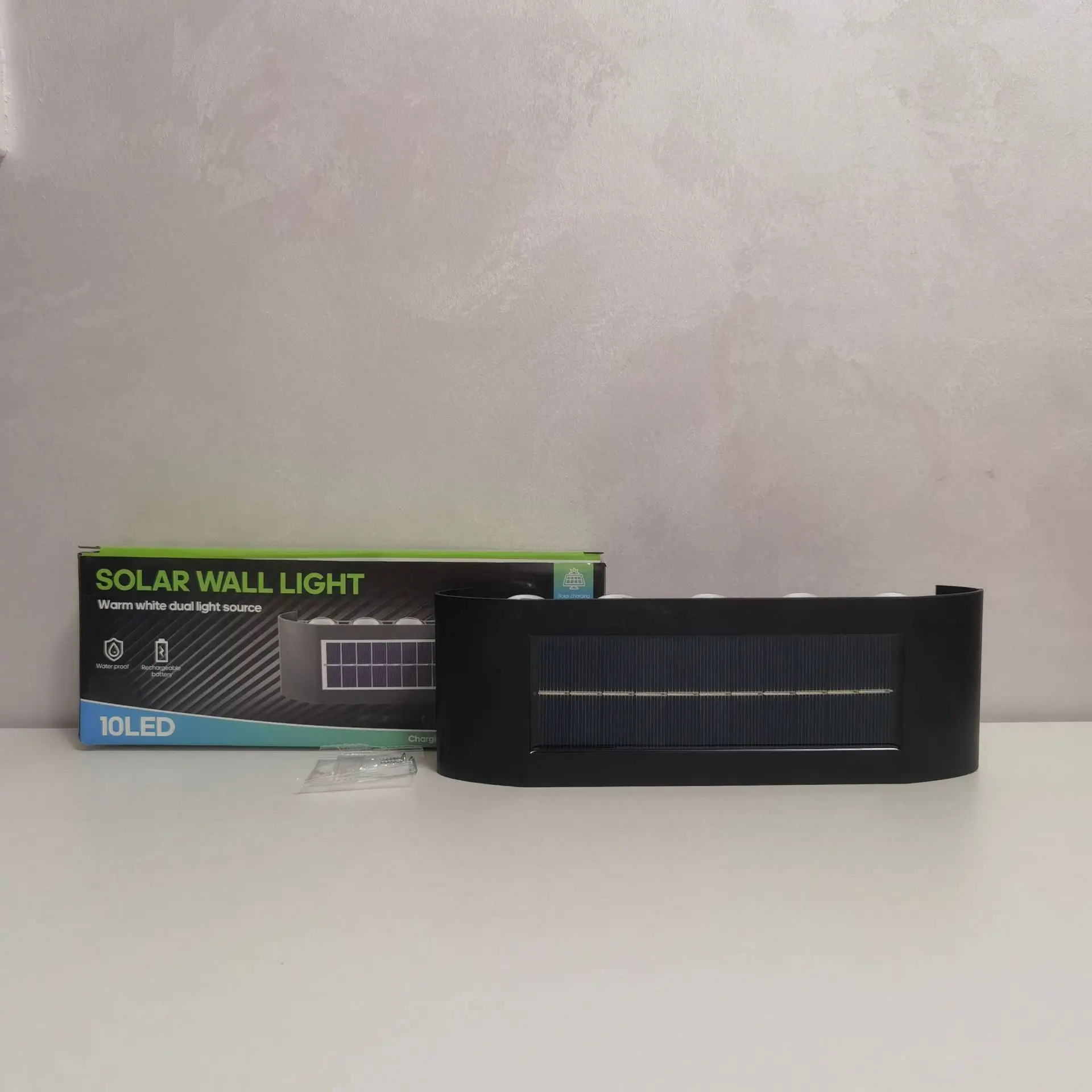 12 Hours Lighting 2 Packs 12 Led Wall Mounted Pathway Lights Outdoor ...