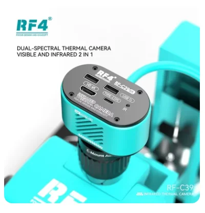 RF4 RF-C39 Industrial 4K HD Trinocular Stereo Microscope Camera Thermal Imager for Phone ...