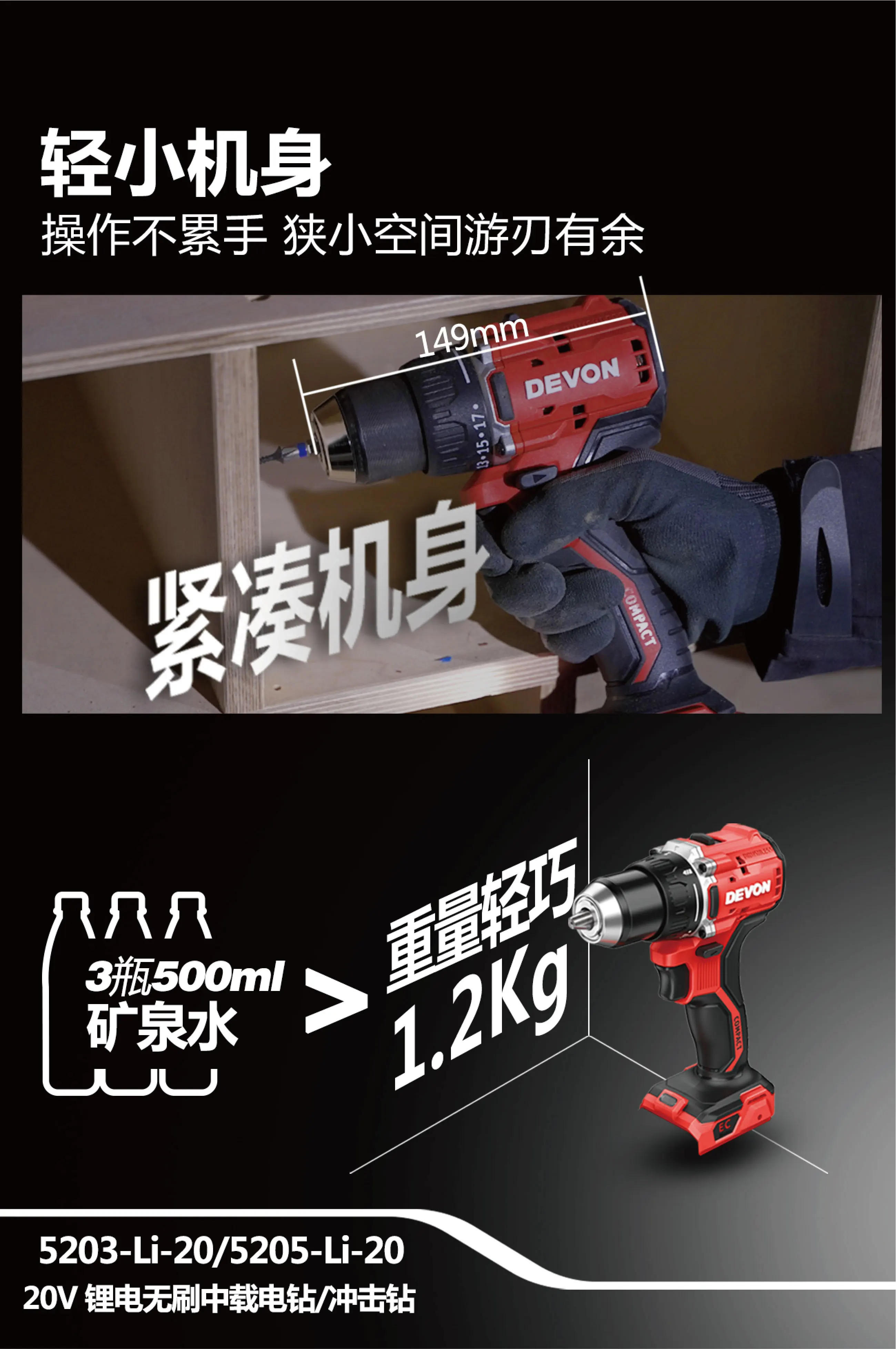 Devon 90nm Brushless Motor Power Cordless Drill Driver Kit 21v 18v ...