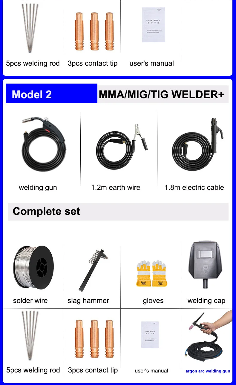 110v&220v Co2 Gas Shielded Welder Portable Mma/mig/tig Arc Igbt Inverter Ac Dc Airless Secondary ...