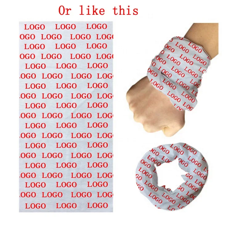 Custom Logo Customized Buffs 100% Polyester Sports Seamless Tube ...