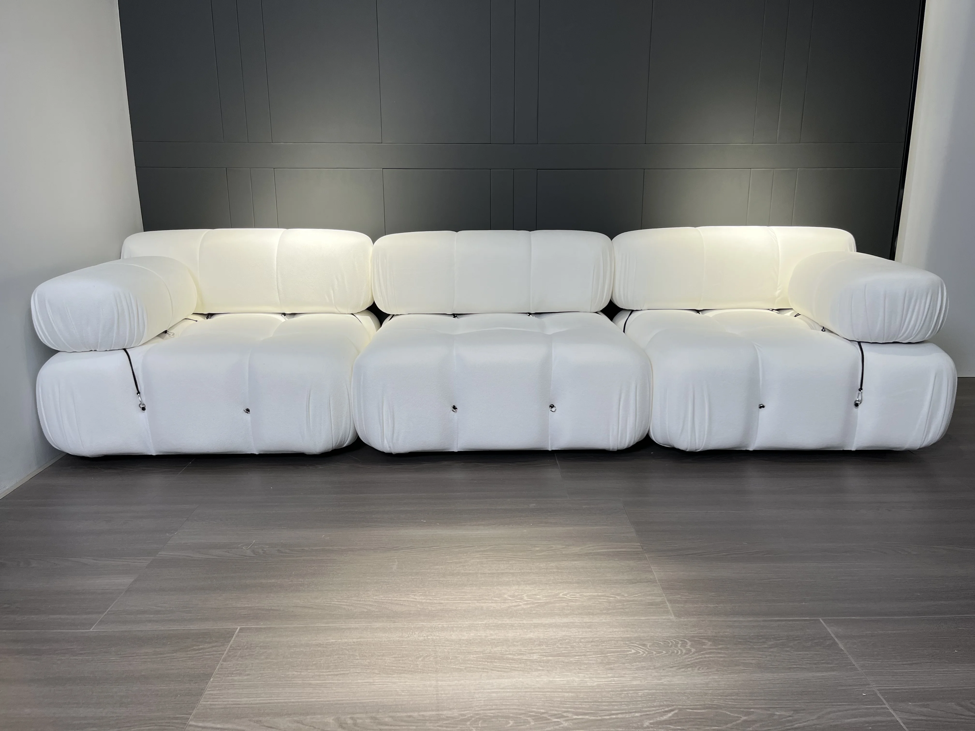 Modern Mario Bellini Modular Sectional Sofa - Velvet Boucle