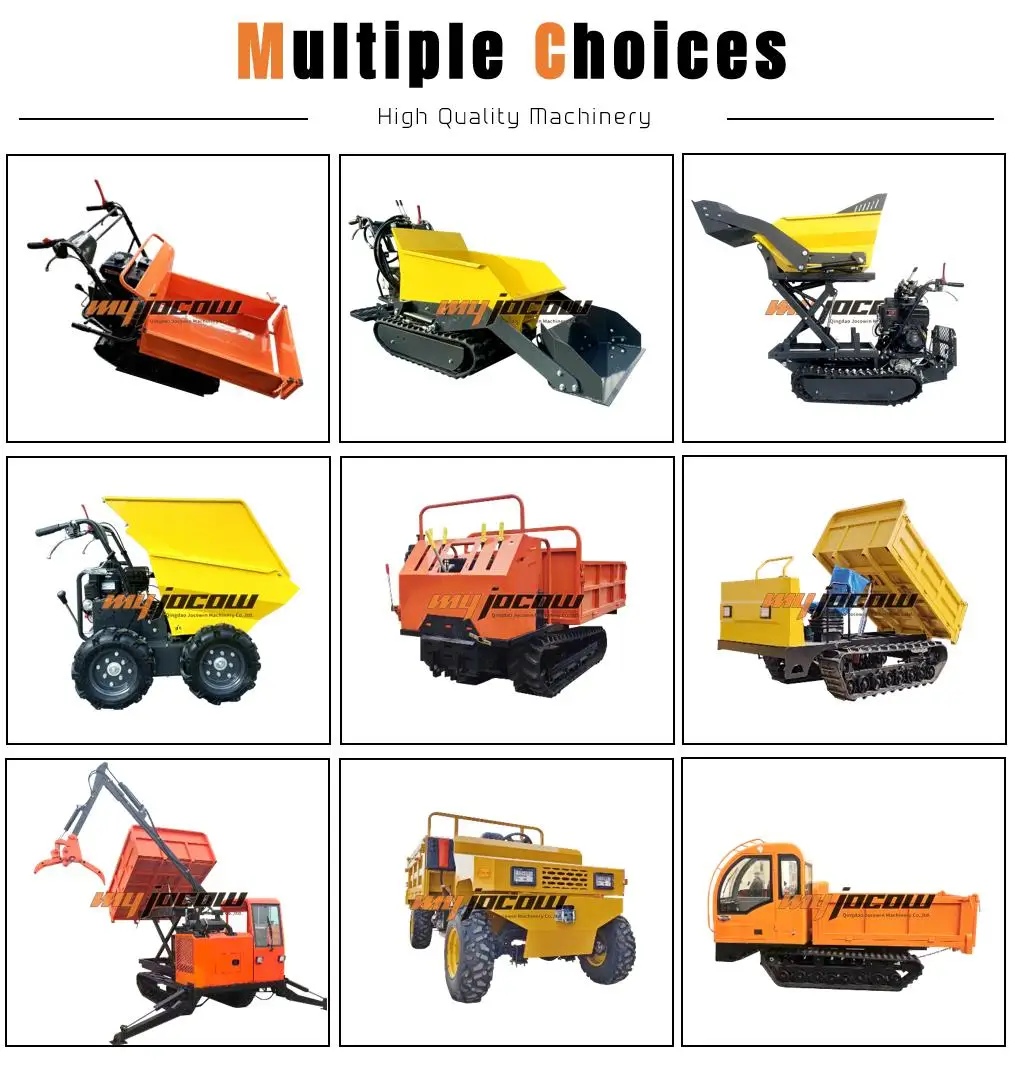 300kg 500kg Load Capacity Mini Lift Dumping Truck Track Dumper For ...