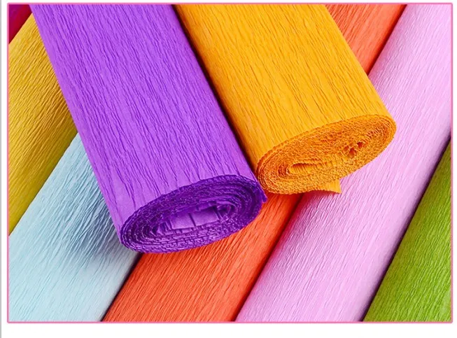 50cm*2.5m per Roll Packing Crepe Paper Art Craft Paper DIY