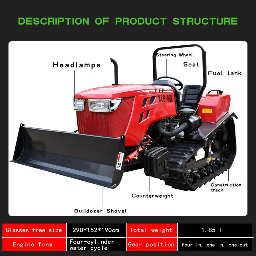 80HP Crawler Tractor - High Productivity & Reliable Performance