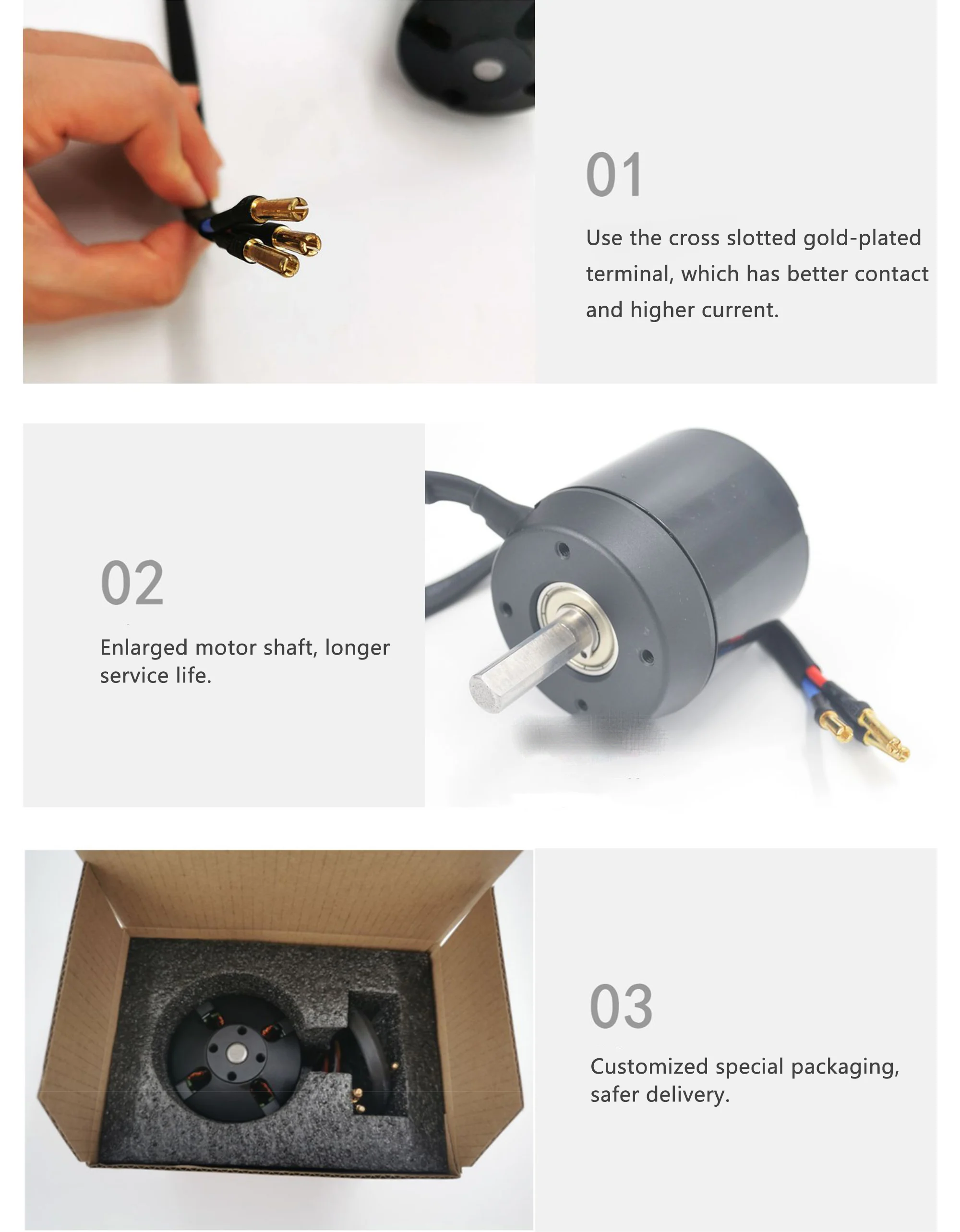 2020 270kv Brushless Dc 5065 Motor For Belt Electric Skateboard Motor ...