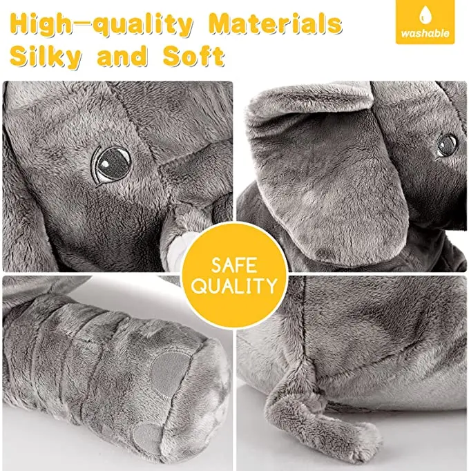 Factory Outlet Large Elephant Hugging Plush Toy 24 Inches Stuffed ...