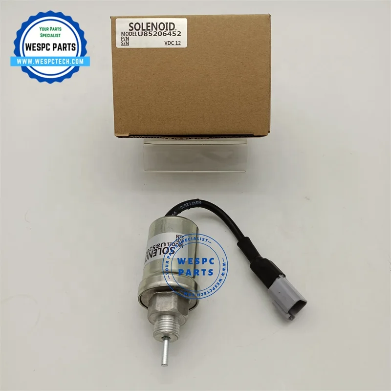 Engine Part 12v Diesel Engine Fuel Stop Solenoid U85206520 U85206452 ...