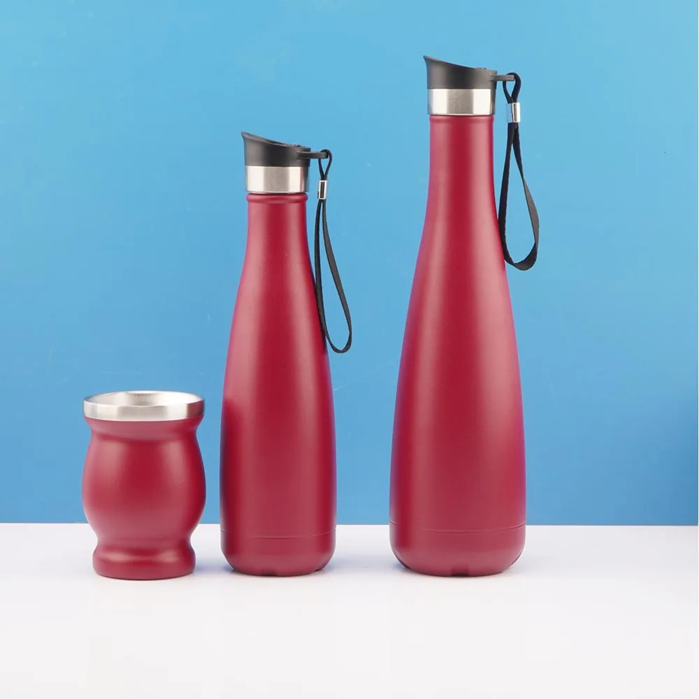 Stainless Steel Cola Flask Insulated Vacuum Cola Shape Thermos Outdoor ...