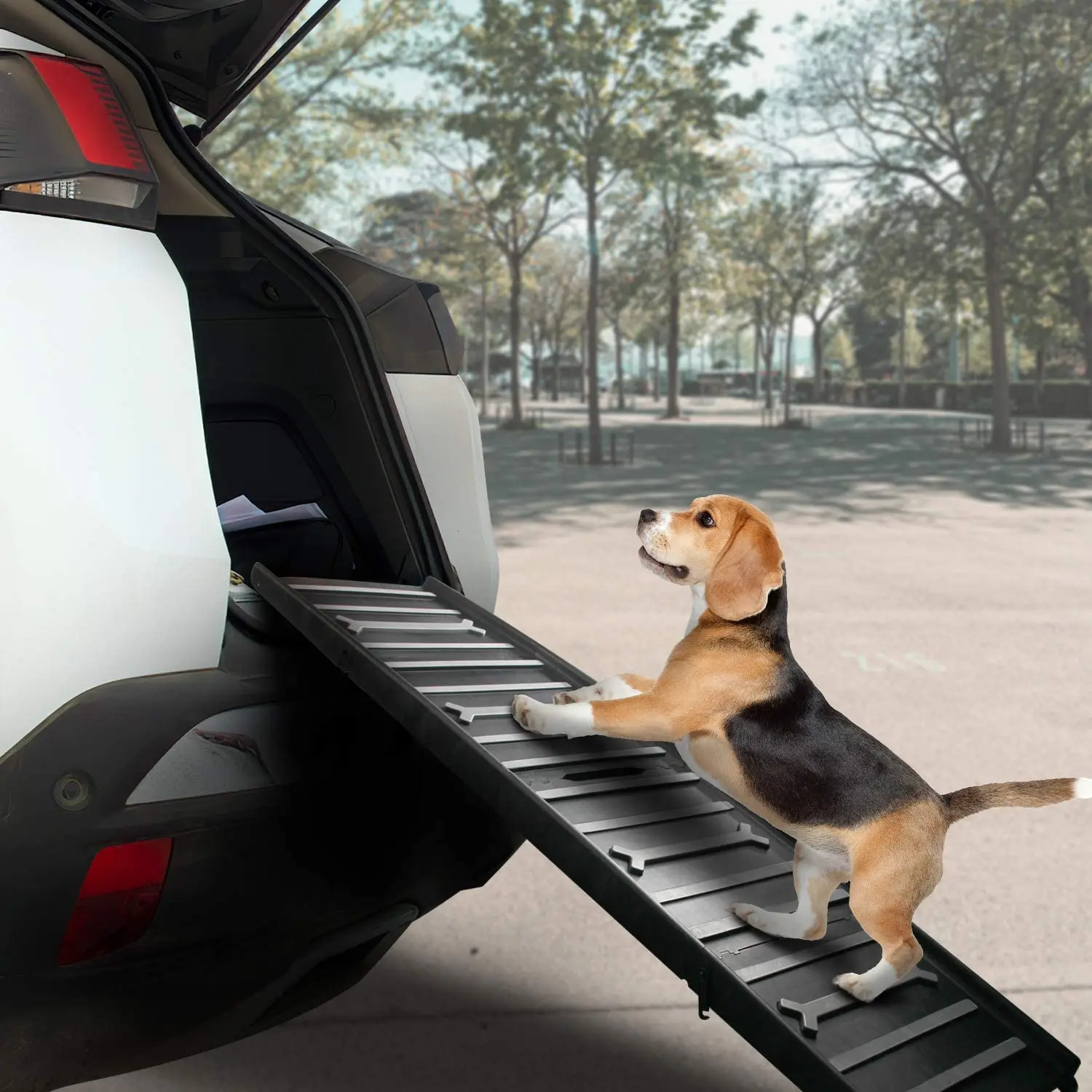 Non-slip Dog Cat Car Ramp - Lightweight & Portable Design