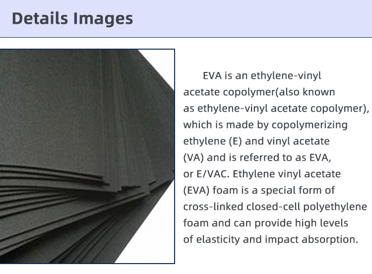 Customized Eva Sponge High Elasticity Cr Rubber Pad Foam Material - Buy ...