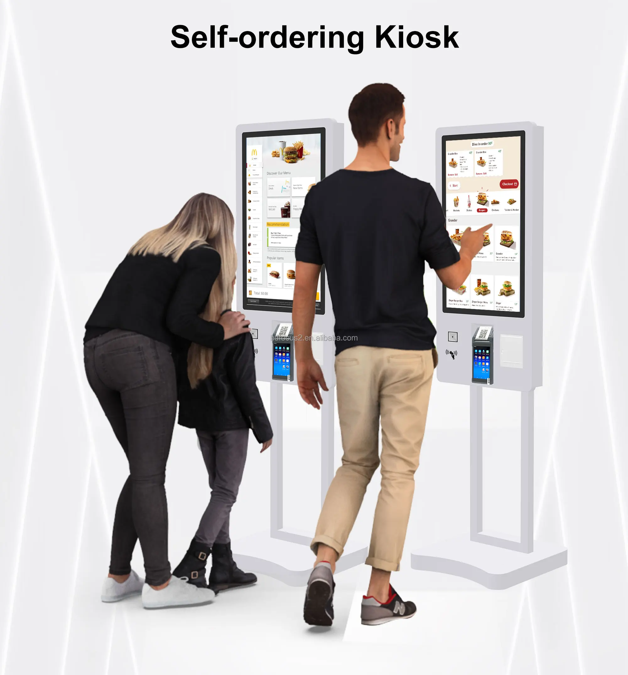 27-inch Self-Service Kiosk - Fast Food Payment & Cinema Tickets