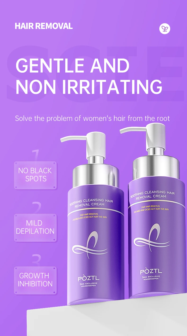 Private Label Hair Remover Cream Lotion For Men Women Painless Facial ...