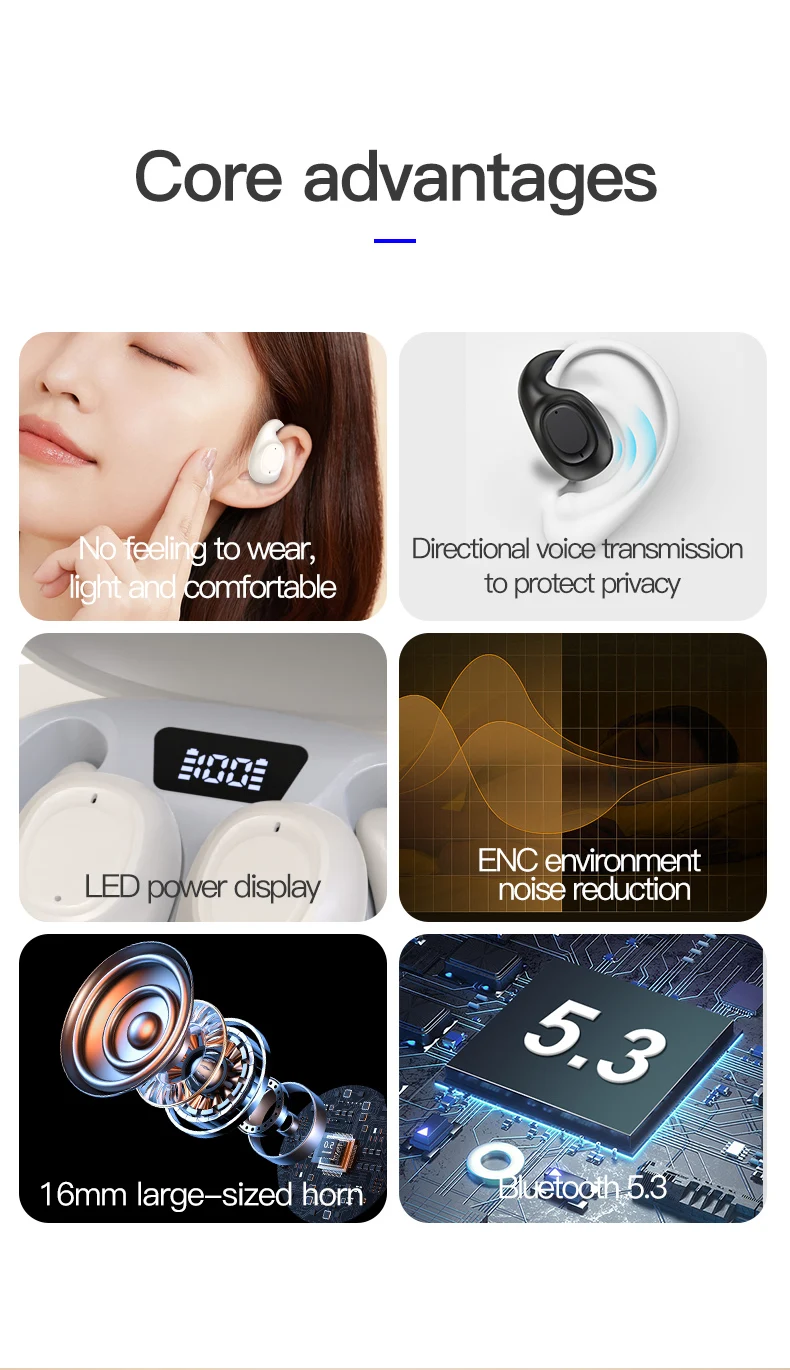 New Arrival Ows Tws X3 Earphones Touch Control Not In Ear Earhooks ...