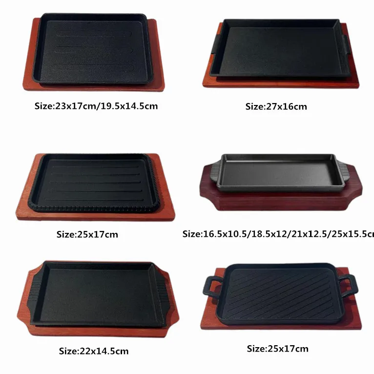 Cast Iron Sizzling Plate - Pre-Seasoned Cooking Excellence