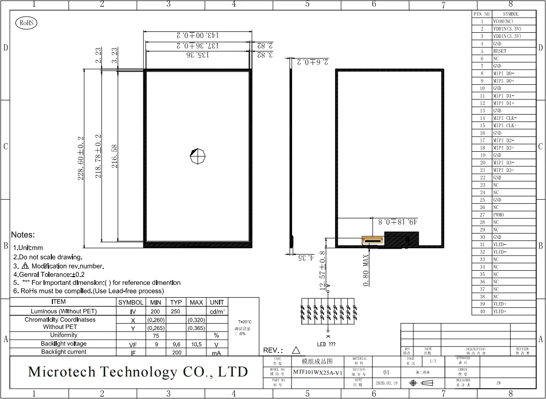 Custom OEM 3.5-10.1 Inch Capacitive Touch Screen TFT LCD Module Display
