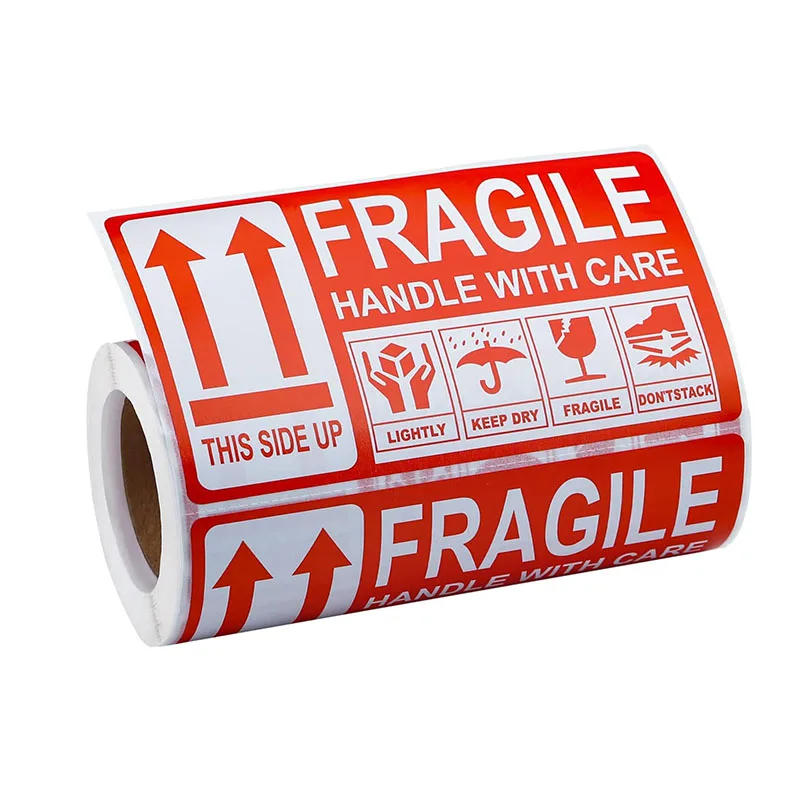 This Side up Arrow Handle with Care Warning Shipping Labels Strong ...