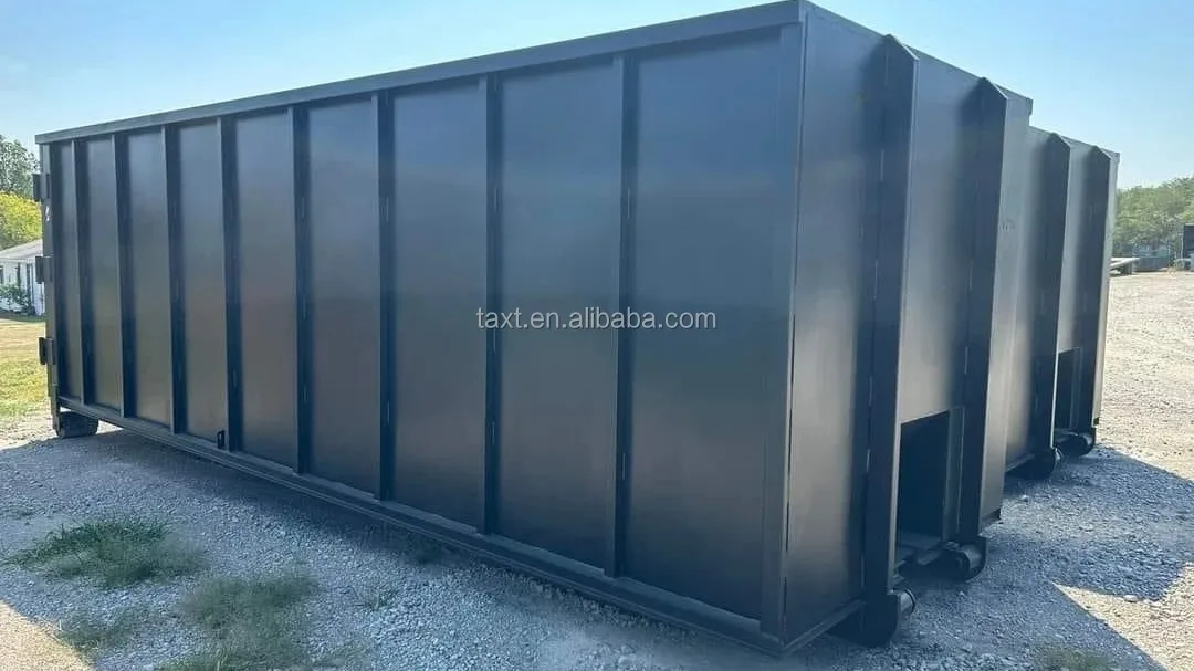 Heavy Duty Tub Roll Off Bin Construction Waste Rolling Container Roll ...