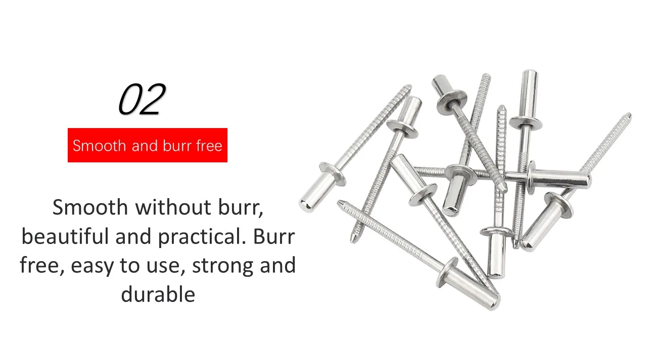 Stainless Steel Blind Rivet Silver Sturdy Riveter Color Blind Rivet ...