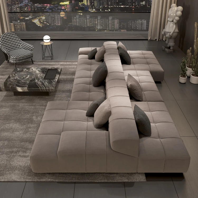 Modern Couch Double Sided Living Room Sofa Two-way Sitting Movable ...