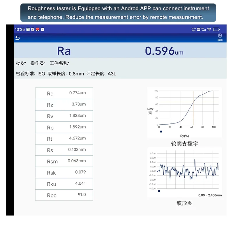 Digital Professional Surface Roughness Instrument Roughness Tester ...