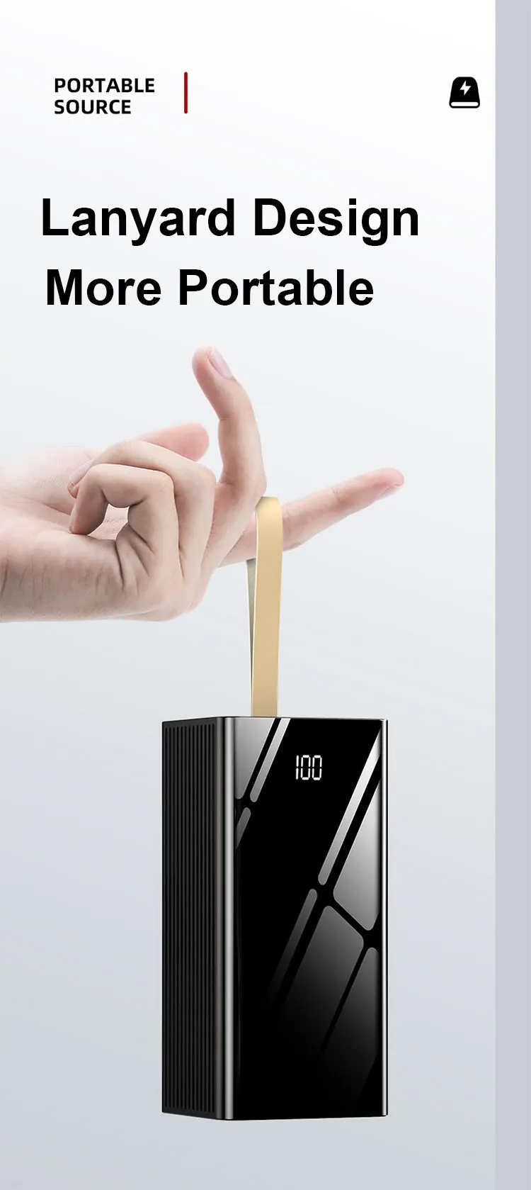 22.5w 50000mah Powerbank High Capacity Portable Fast Charging Pd Qc3.0 ...