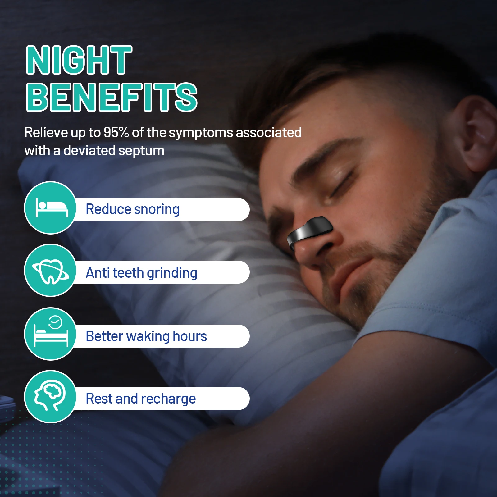 Breathing Nasal Strips - Magnetic Anti-Snoring Solutions