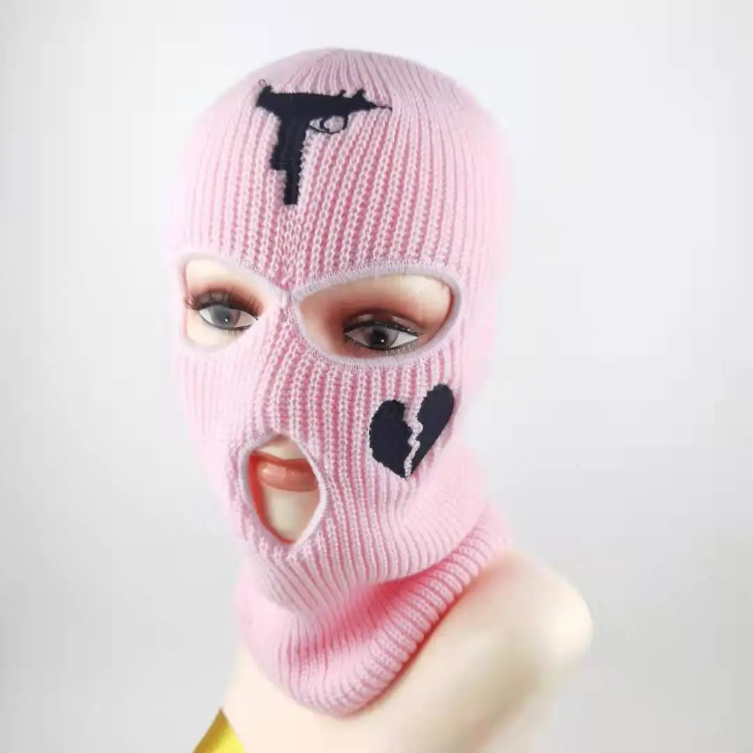 Motorcycle Windproof Full Face Knit Hats Designer Ski Mask Knitting ...