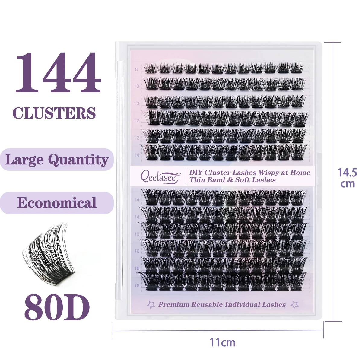 Self Grafting Diy Cluster Lashes Segment Cluster Lashes Extra Fluffy ...