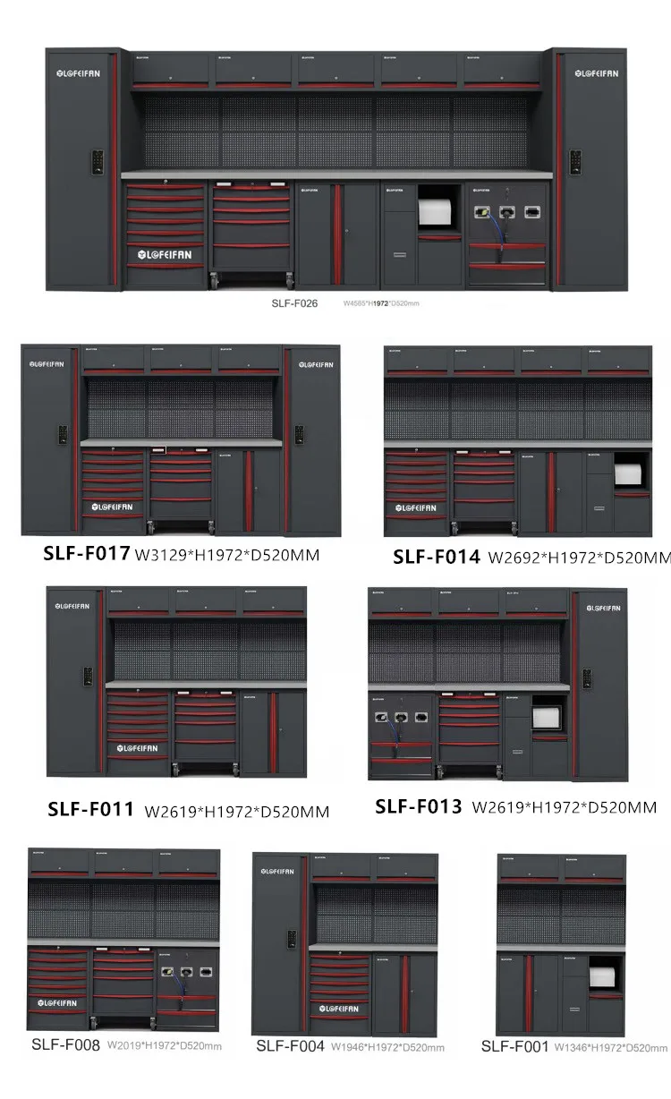 Customizable Combination Modular Tool Cabinet Garage Furniture ...