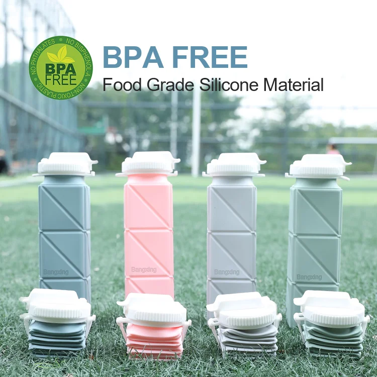 Oem Silicone Folding Water Bottle Collapsible Eco-friendly Bpa Free ...