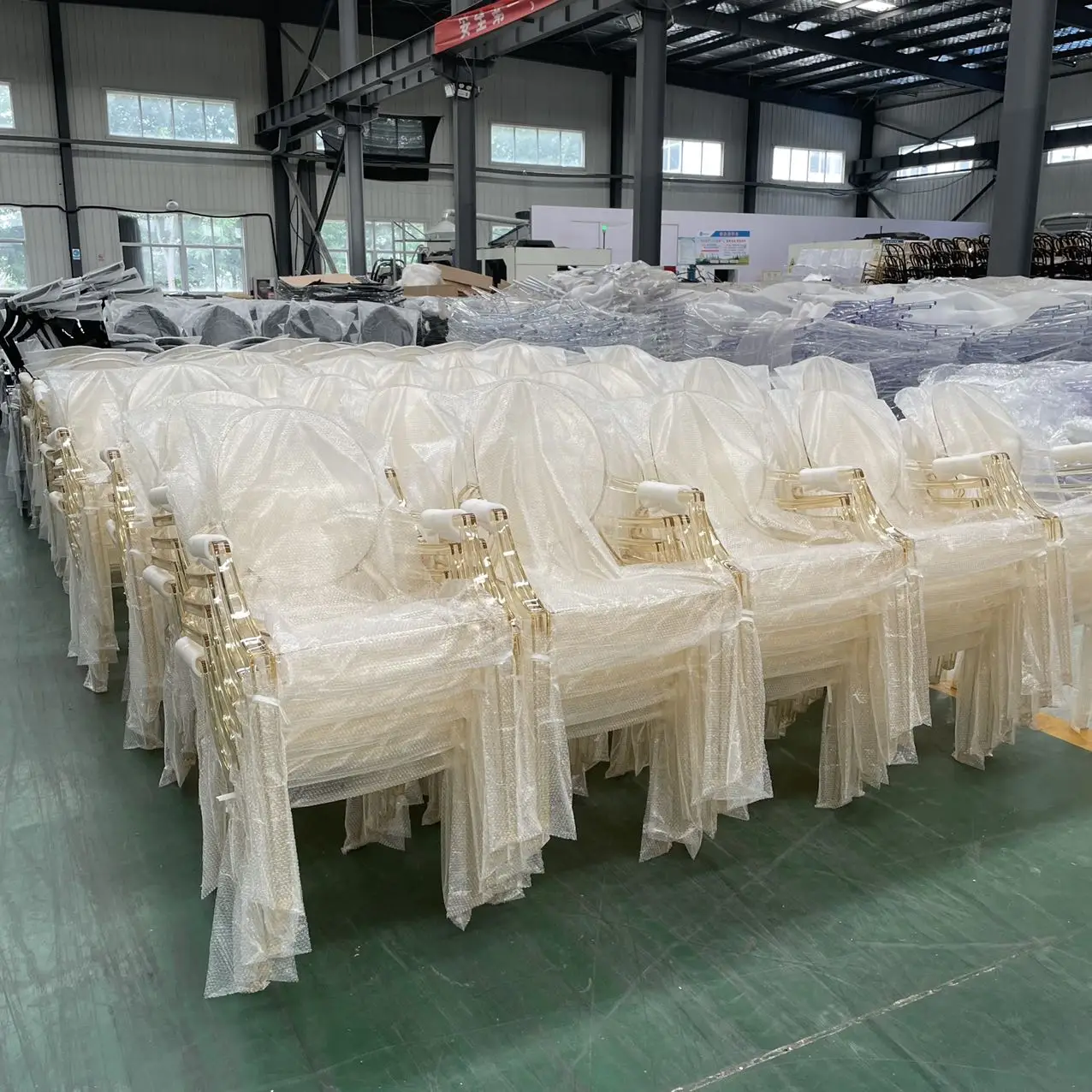 French Crystal Clear Plastic Polycarbonate Tiffany Resin Chair Chiavari ...