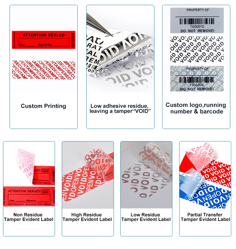 Custom VOID Stickers Security Seal Label Warranty Sticker VOID if ...