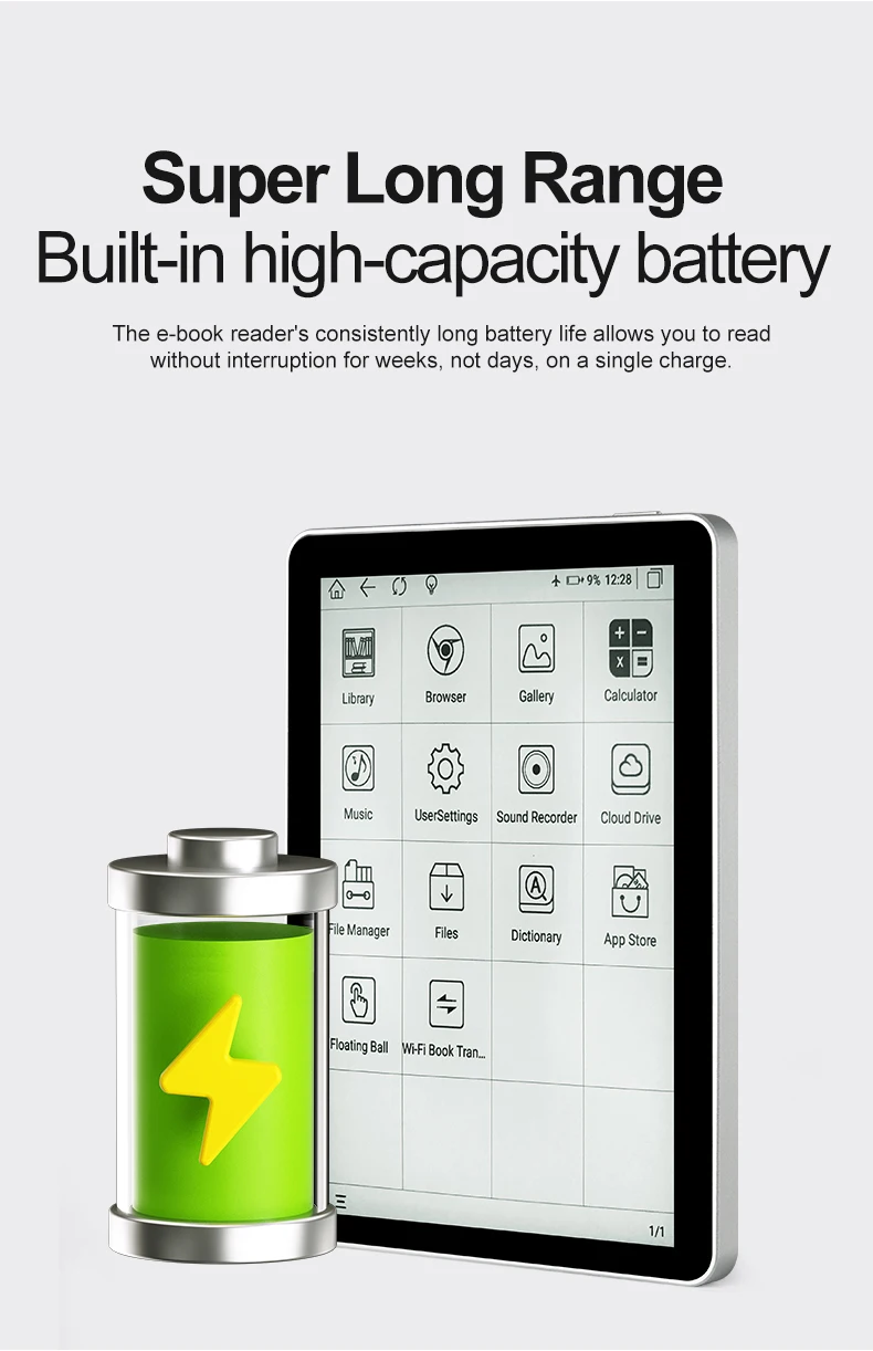 X7 Android 11 Smart Ebook Reader - 300DPI Educational Ereader