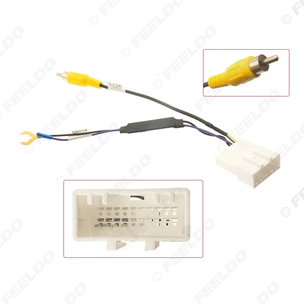 Auto 20-pin Reverse Camera Output Video Adapter Wiring Cable For Toyota ...