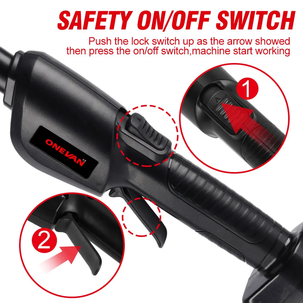 Onevan 3500w Telescoping Electric Pole Chainsaw 40000rpm Adjustable ...