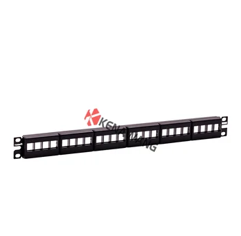 Rj45 Cat5e Cat6e Patch Panel Cppl24wbly Panduit 24-port Modular ...