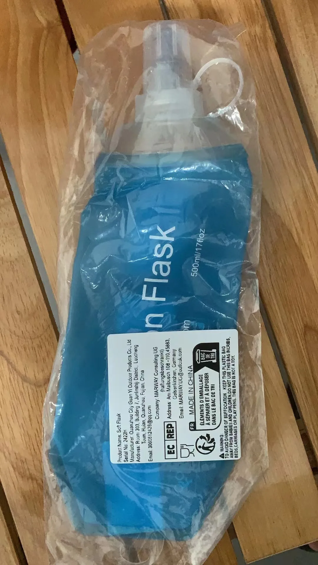 500ML Black Soft TPU Flask Running Water Bottle New Water Flask ...