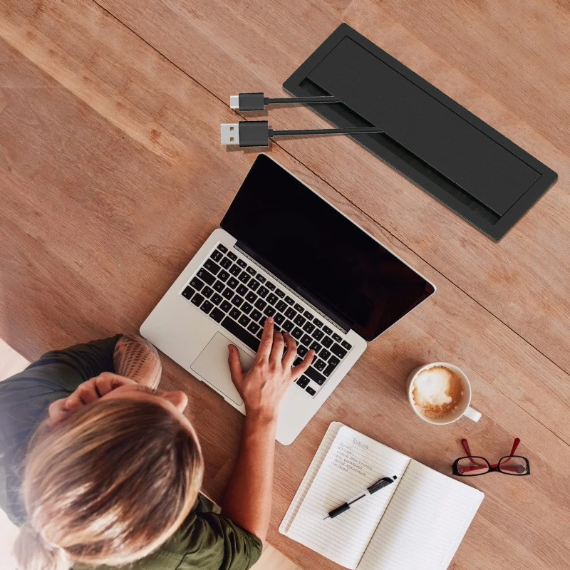 Office Desk with Cable Management - Modern & Functional