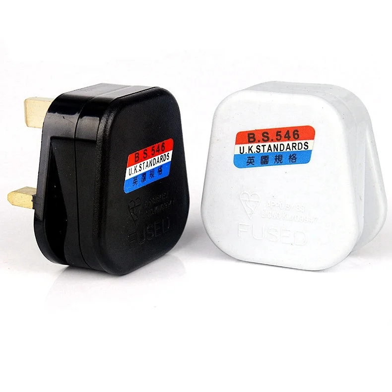 wholesale BS UK type G wiring electrical plug 3 pins with 13A fused ...