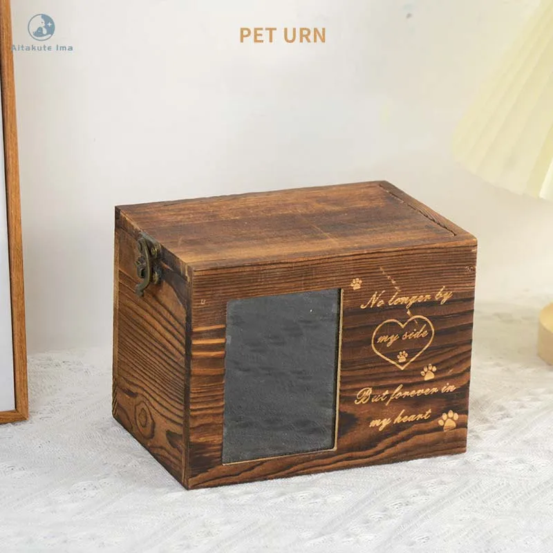 Custom Pet Memorial Funeral Wooden Pet Caskets Box Personalized Wood ...