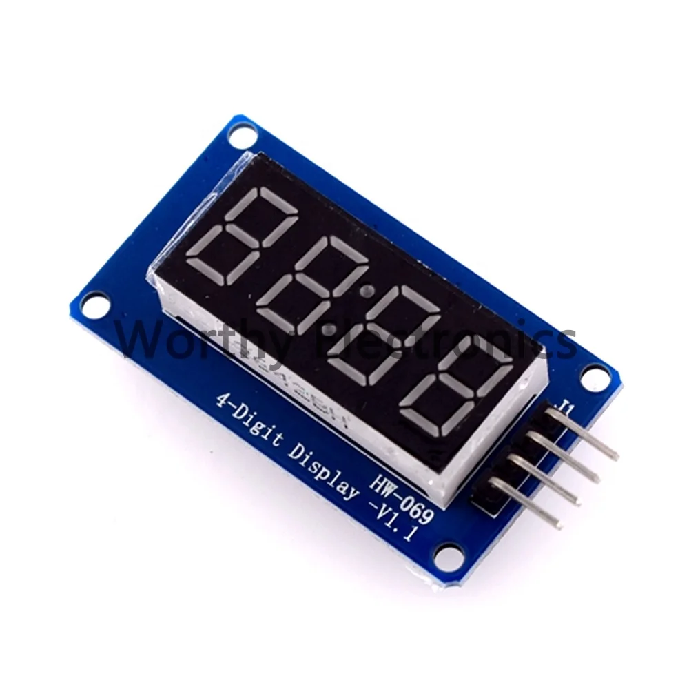 4-bit Digital Tube Display Module Led Brightness Adjustable Tm1637 ...