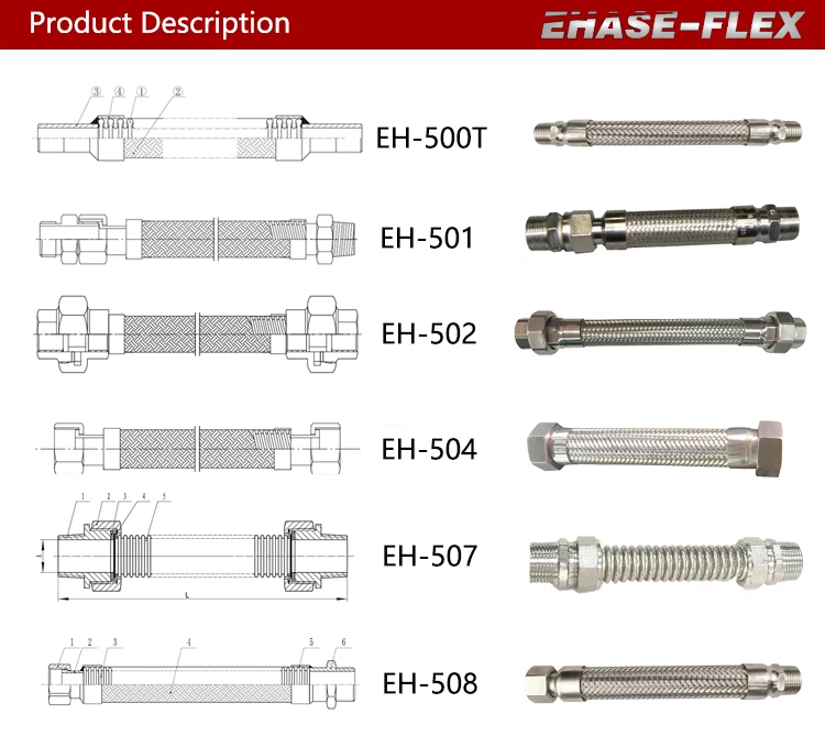 304 Stainless Steel Flexible Connectors - Durable & Versatile