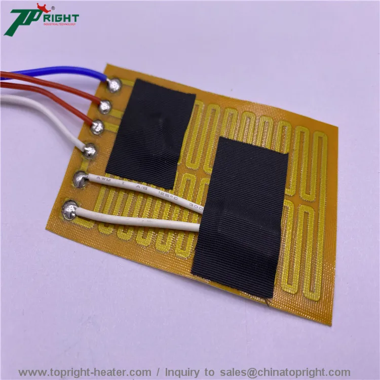 75x45mm 12v 20w With Thermistor Kapton Heating Pad - Buy Kapton Heater ...