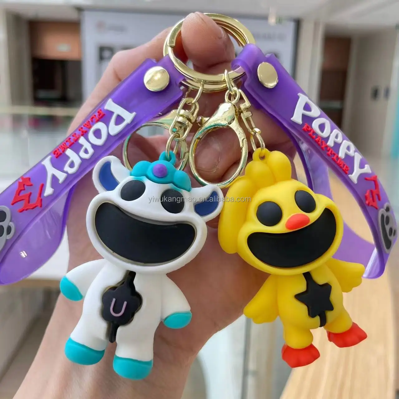 Cartoon Anime Playtime Smiling Critters Keychain Horror Animal Series ...